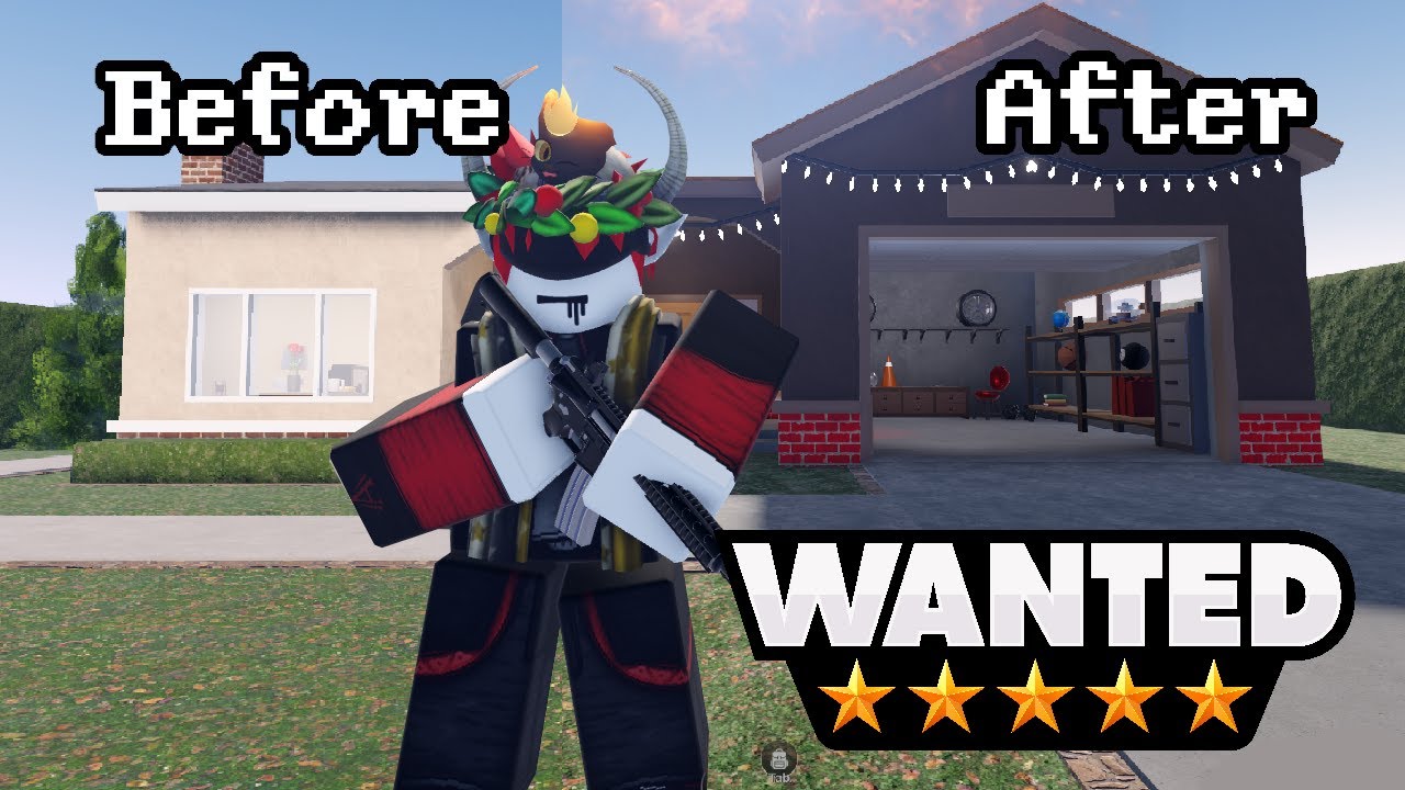 Building my Starter House!! / Roblox Wanted / Part 4 - YouTube