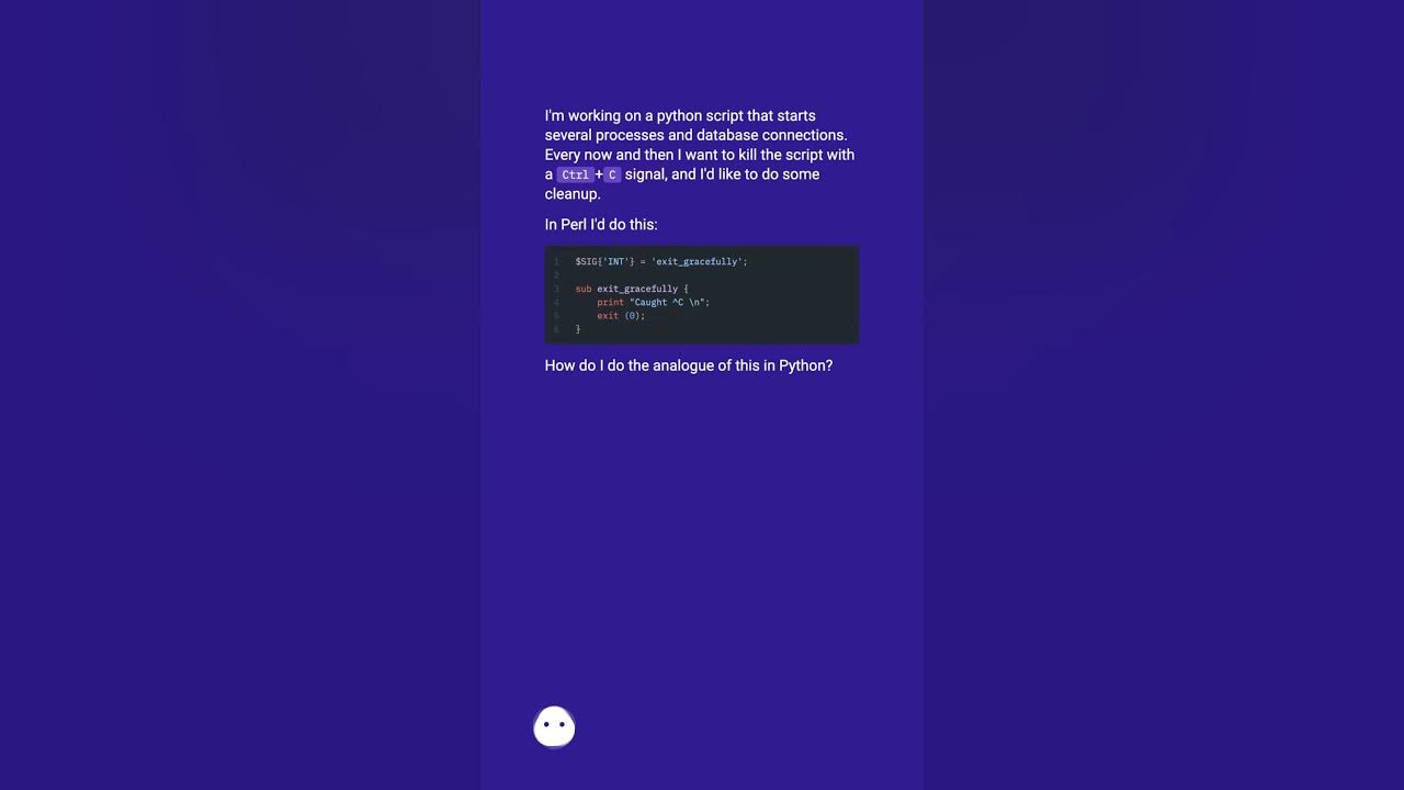 How do I capture SIGINT in Python? #shorts - YouTube