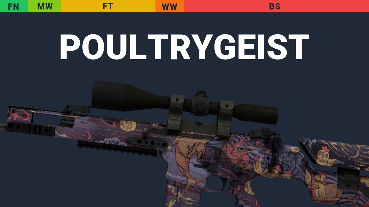 SCAR-20 Poultrygeist - Skin Float And Wear Preview - YouTube
