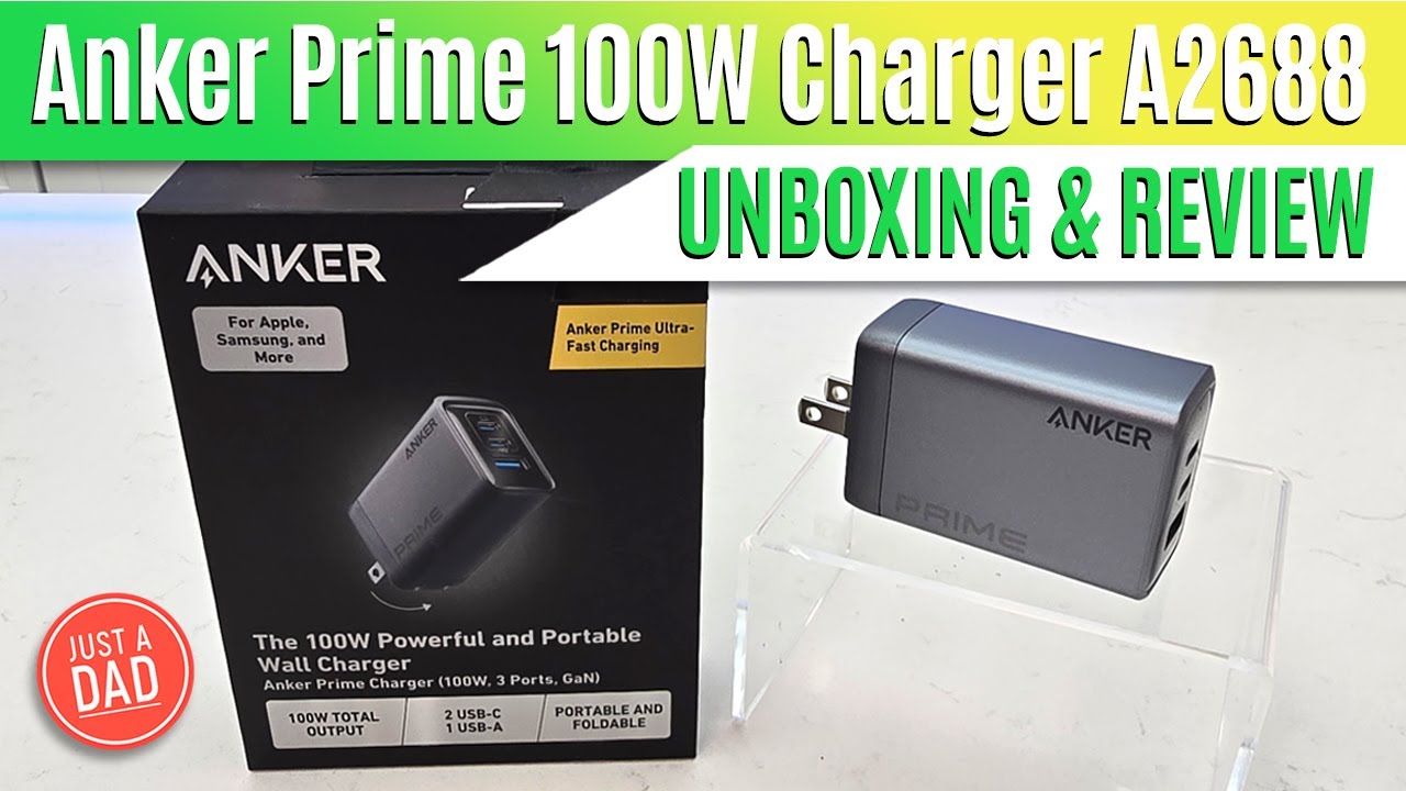 Anker Prime 100W USB C Charger A2688 UNBOXING & REVIEW - YouTube