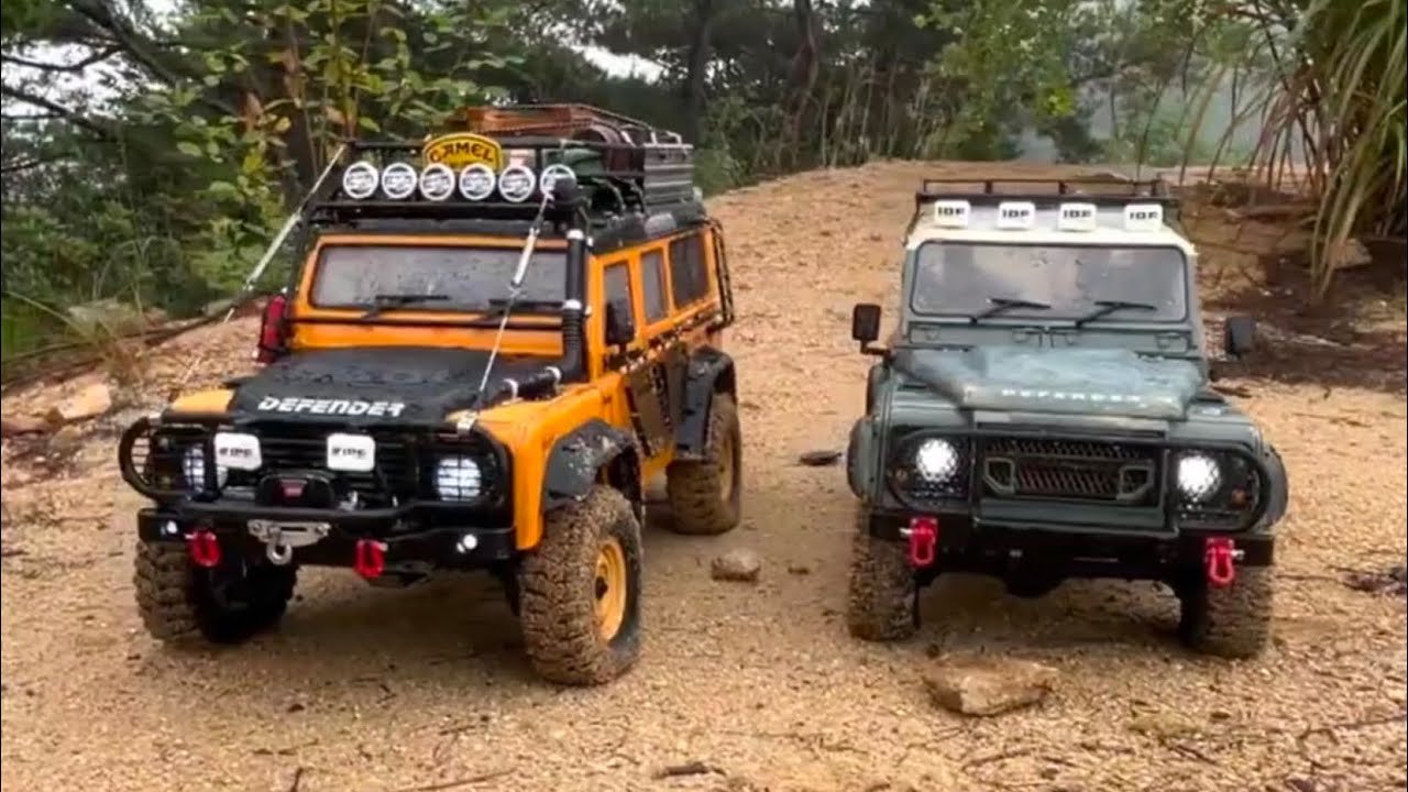 RC car axial SCX10 II | Defender camel trophy D110 | D90 | Off-road in ...