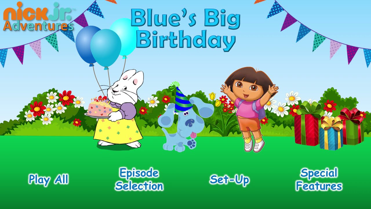 Blue's Big Birthday DVD Menu - YouTube
