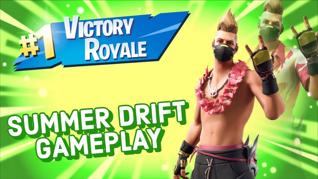 Summer Drift Skin Gameplay In Fortnite Battle Royale Youtube