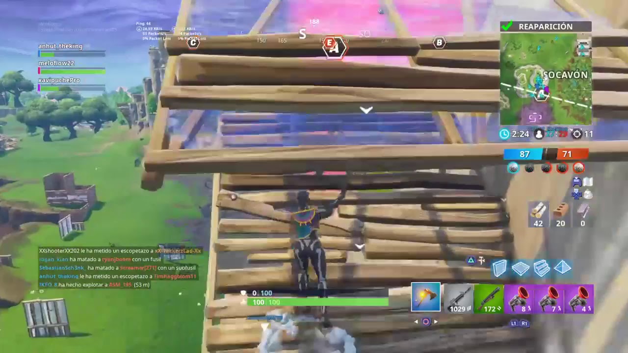 Jugando a fortnite con la skin del esqueleto!!! - YouTube