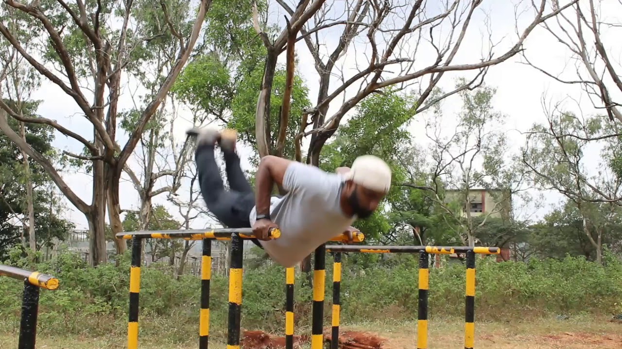 Double Bar - Leg raises - YouTube