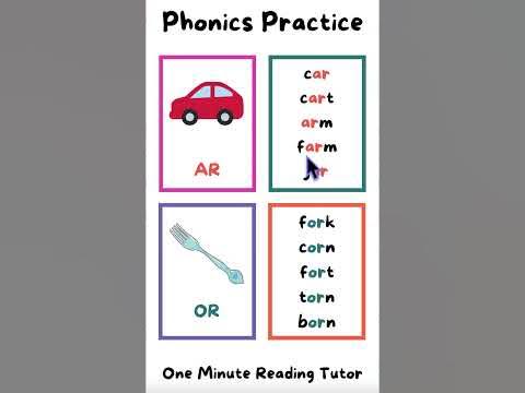 Learn to Read: First Grade Phonics Practice - Sounds of AR and OR # ...