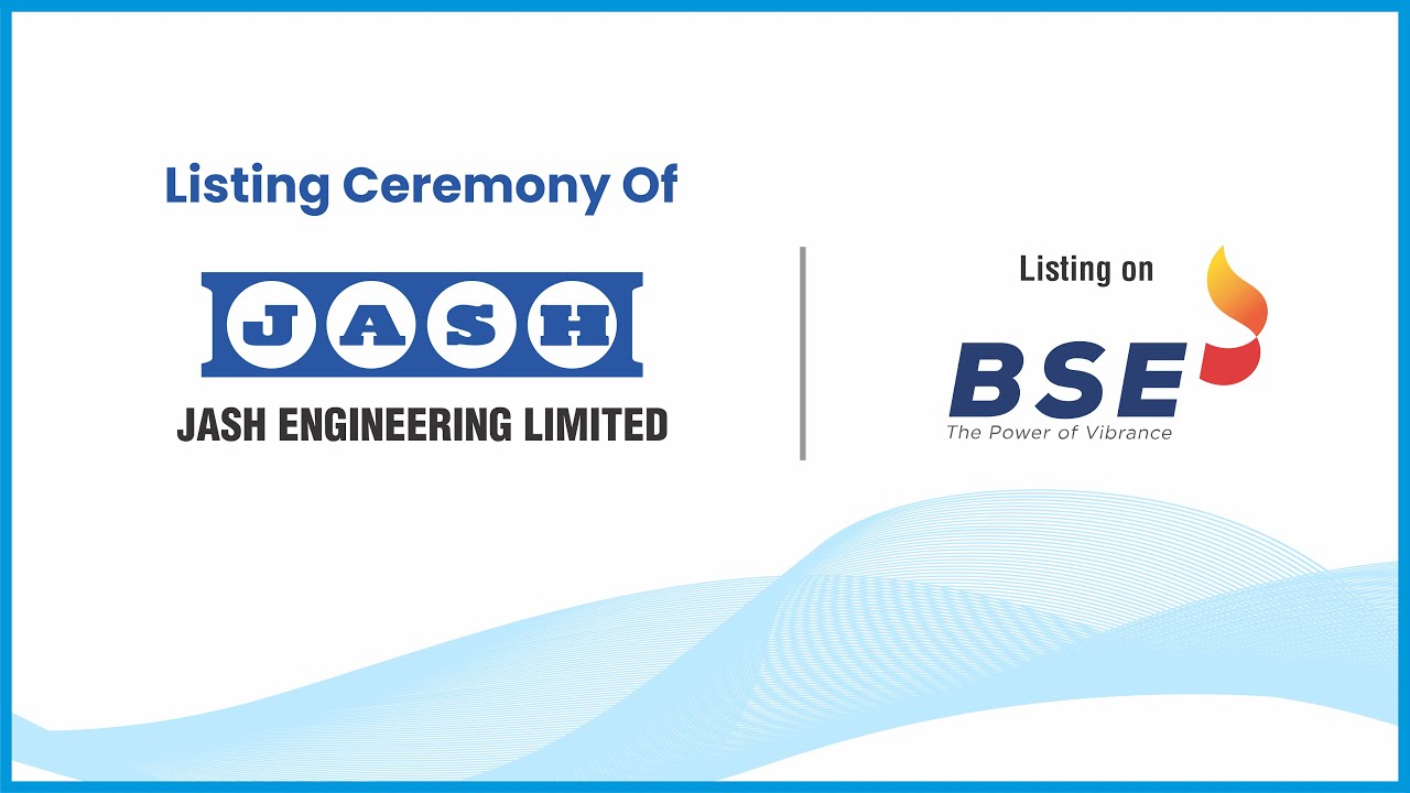 Listing Ceremony of Jash Engineering Limited at BSE - YouTube