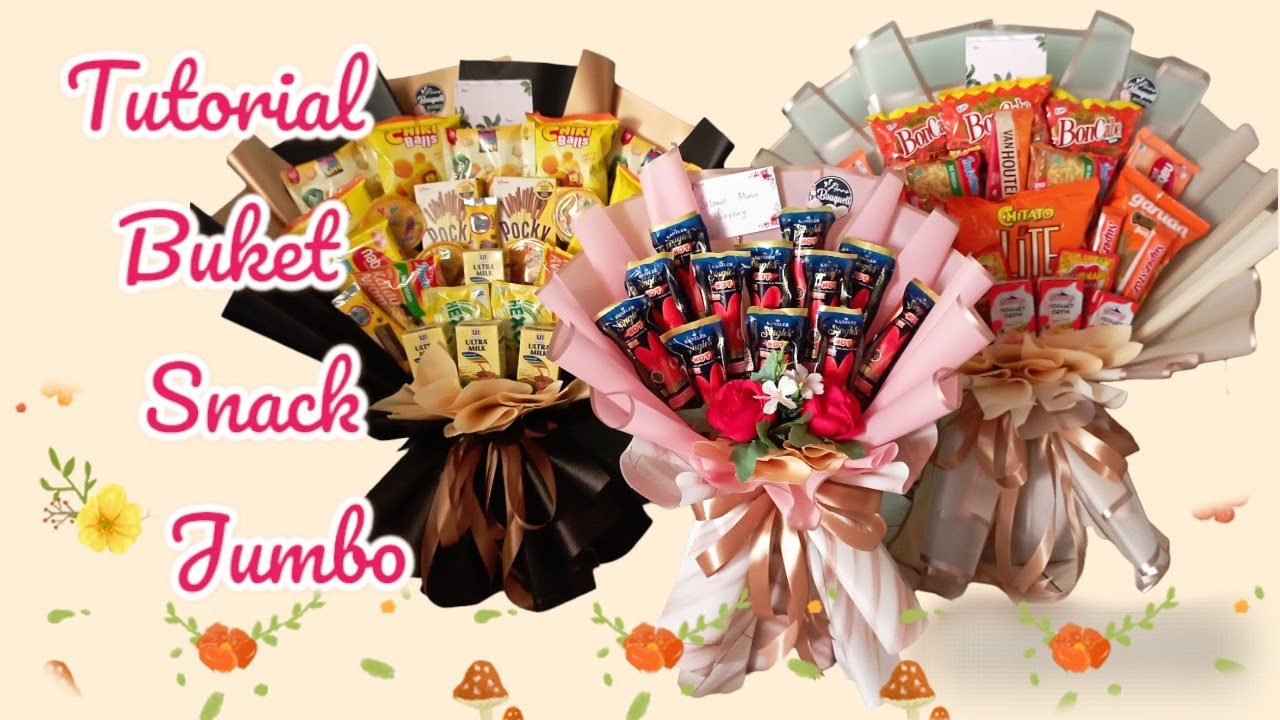 DIY | Tutorial Buket Snack Jumbo - YouTube