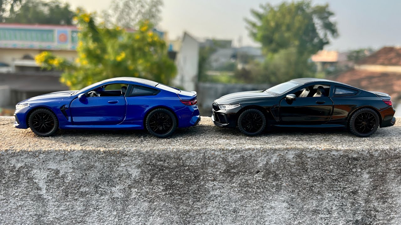 BMW M8 Scale 1:32 Miniature Blue and Black 😍😎 [ Unboxing ] - YouTube