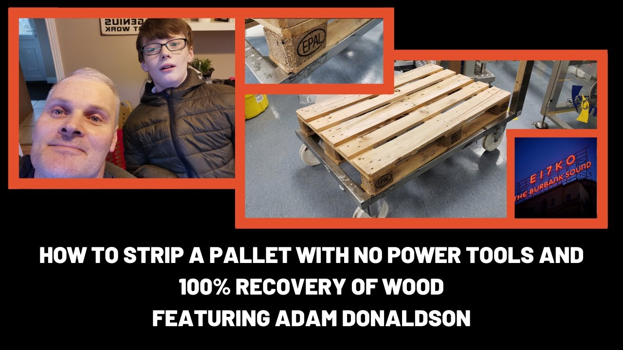HOW TO STRIP A PALLET WITH NO POWER TOOLS & 100% RECOVERY OF WOOD # ...