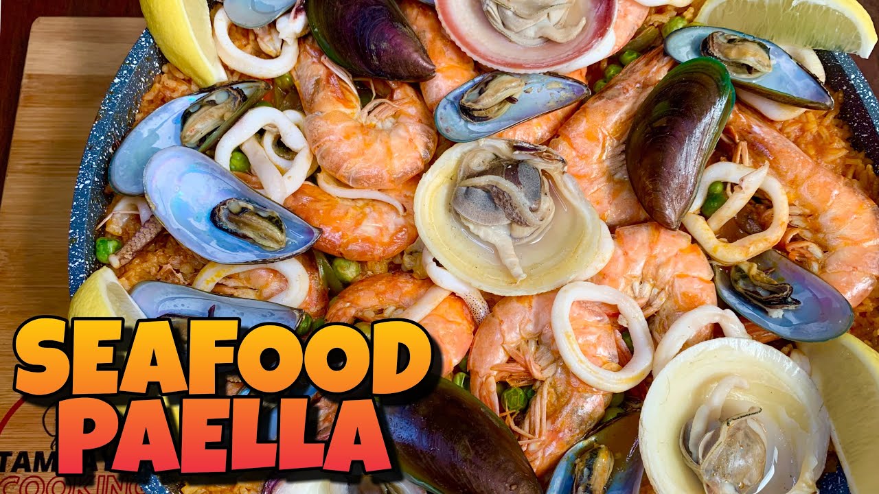 SEAFOOD PAELLA | PINOY STYLE PAELLA RECIPE | Tambayan Cooking Lutong ...