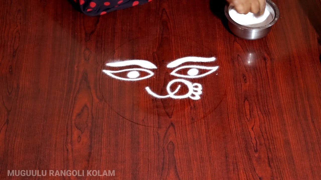 navratri kolangal devi rangoli designs navratri special rangoli ...