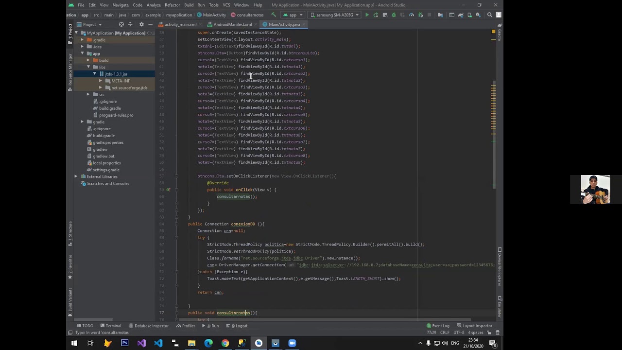 Consultas Android Y Sql Server Youtube