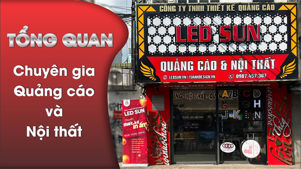 Tổng quan về LED SUN chuyên gia Quảng cáo và Nội thất - YouTube