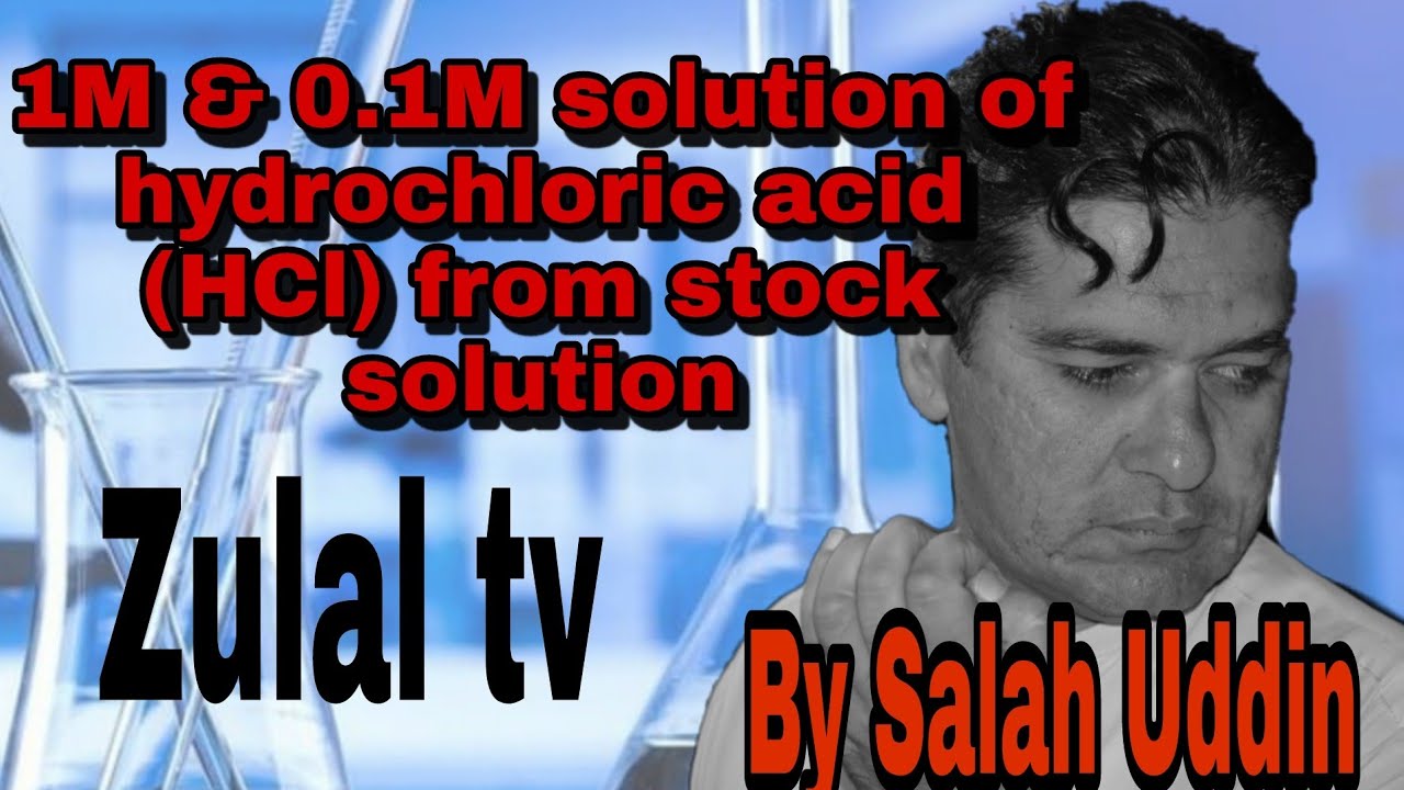 How to prepare 1M solution of HCl | Preparation of 0.1M solution of ...
