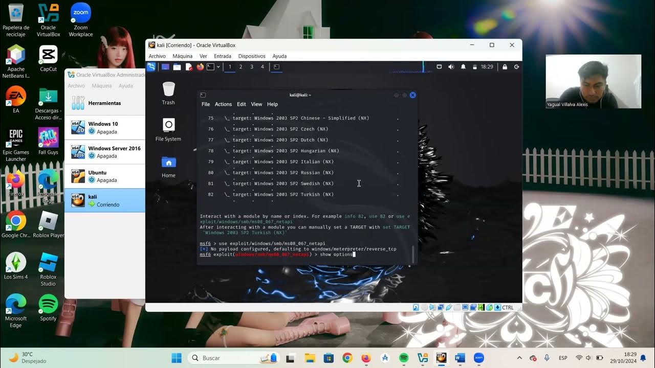 Exploit MS08-067 - YouTube
