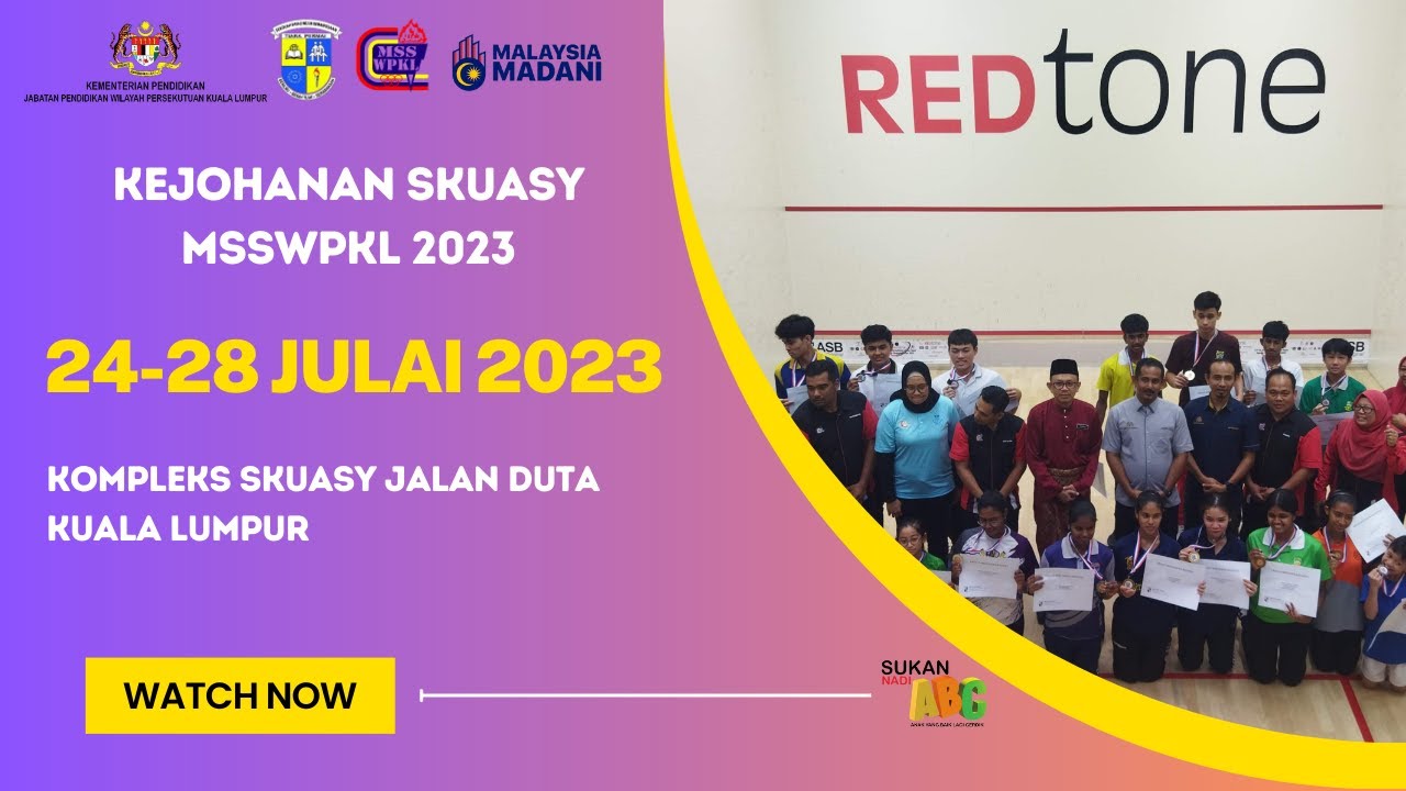 KEJOHANAN SKUASY MSSWPKL 2023 - YouTube