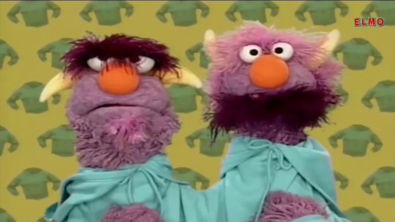 Sesame Street Two Headed Monster Polar Bears Penguins Walruses - YouTube