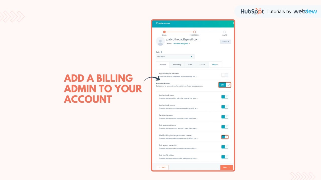 How-to add a billing admin to your account in HubSpot. - YouTube