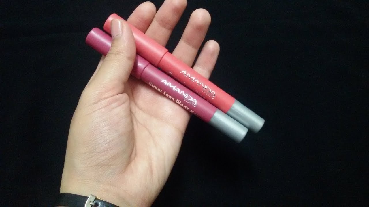 Amanda matte lipstick/أقلام الروج الخشب من اماندا - YouTube