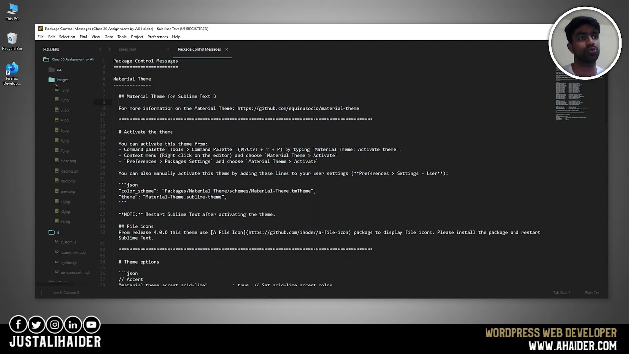 SublimeText 3 important Setup for Beginner | বাংলা - YouTube