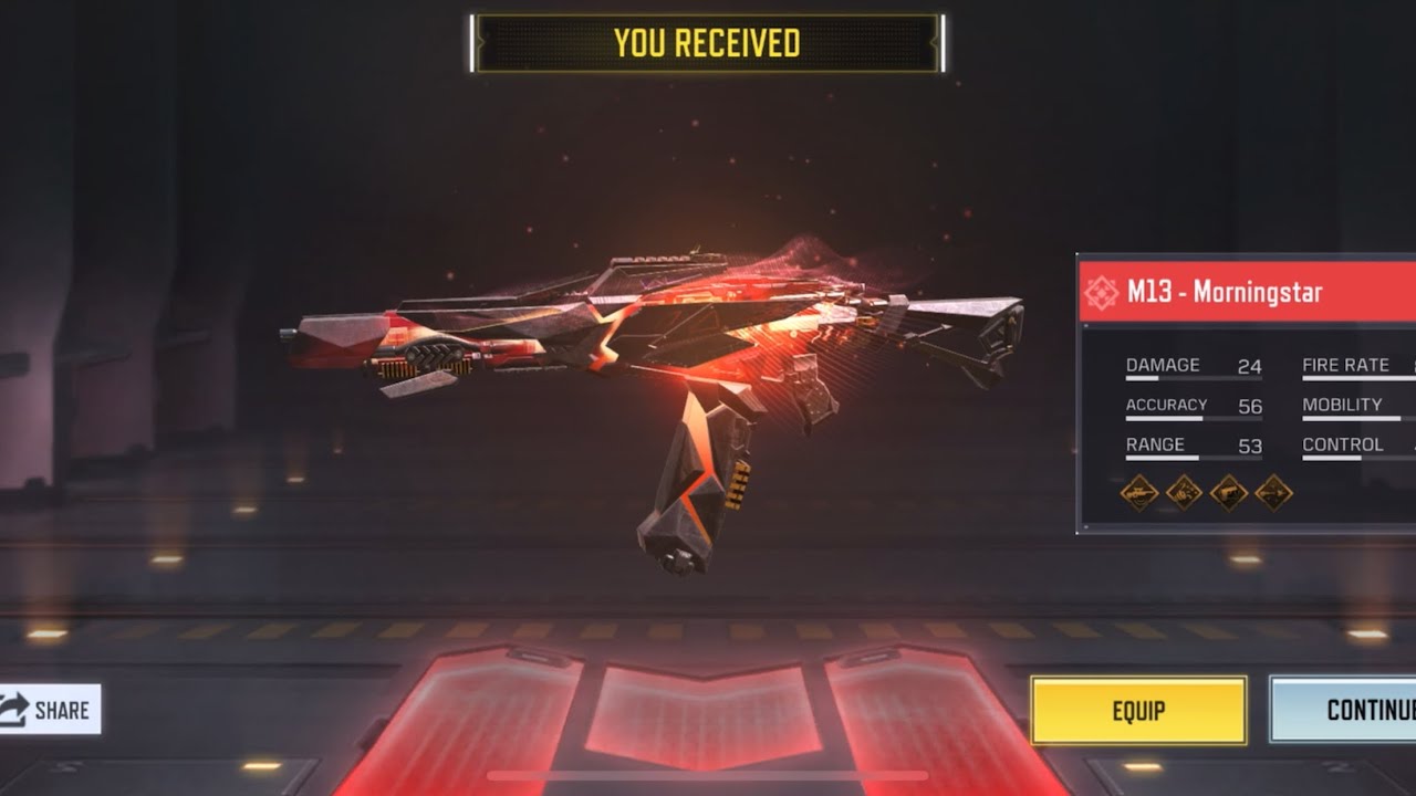 M13 - Morningstar in DOMINION MYTHIC Lucky Draw in CoDM - YouTube