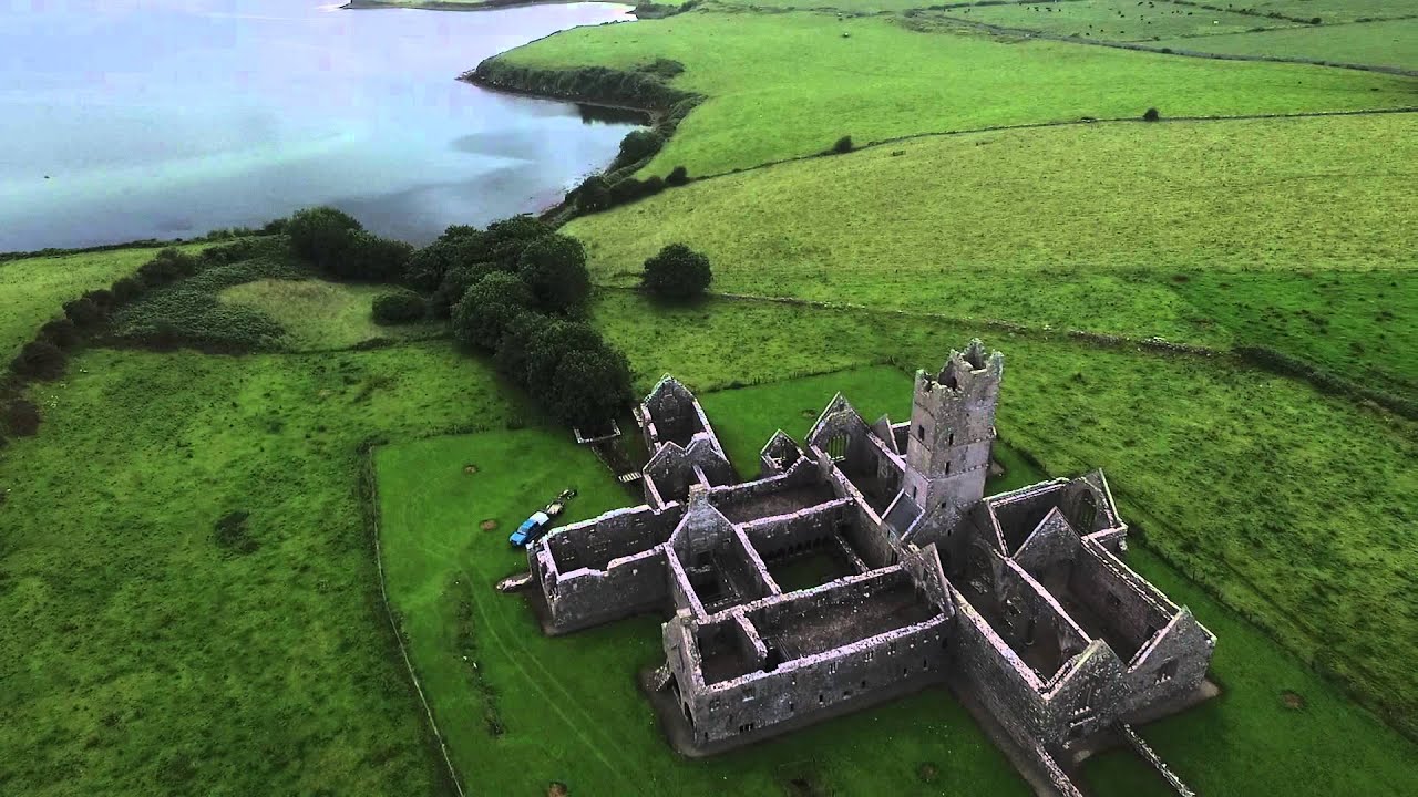 DJI Phnatom 3 video of Moyne Abbey, Ireland - YouTube