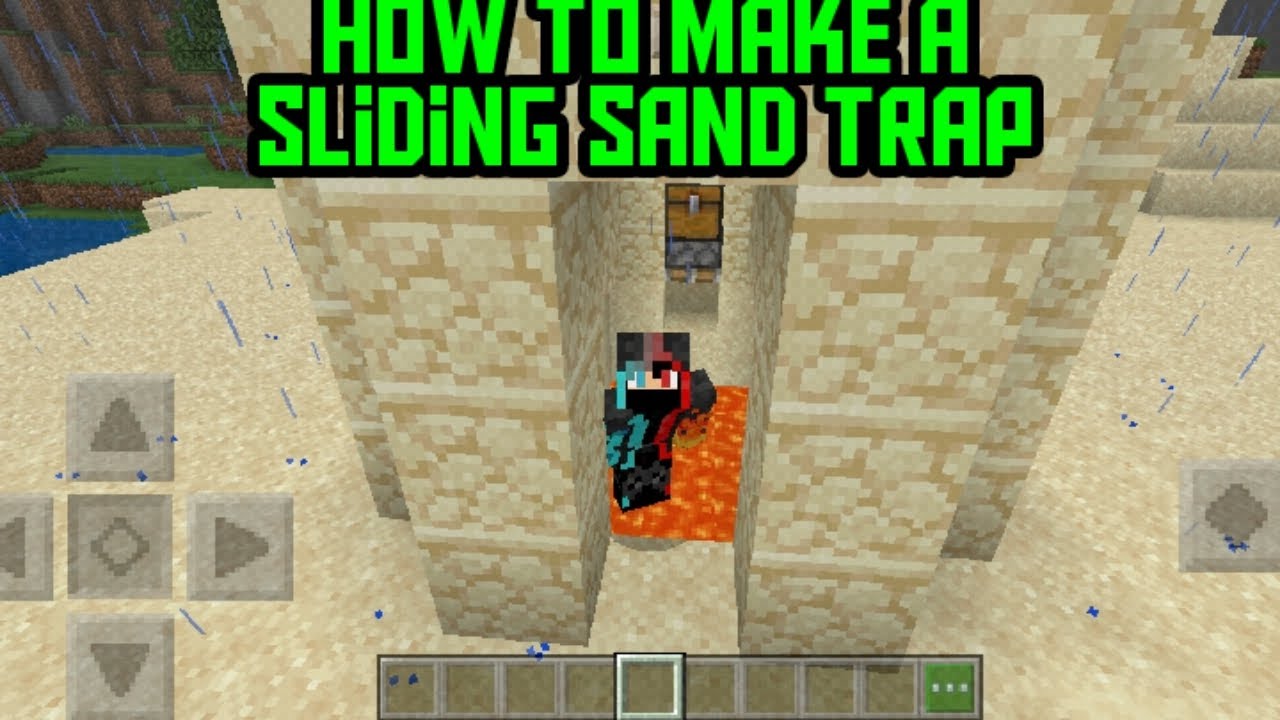 How to make a Sliding Sand Trap in Minecraft - YouTube