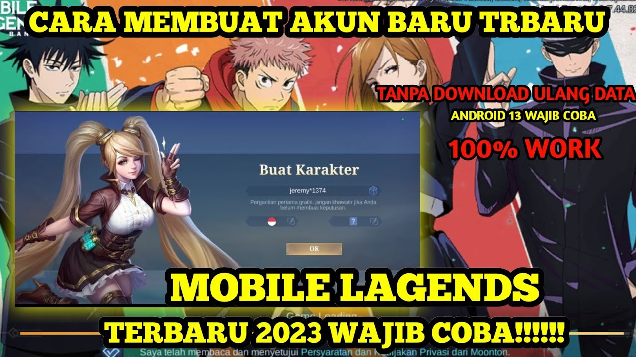 Terbaru Cara Buat Akun Baru Mobile Legends Terbaru 2023 - Bikin Akun ...