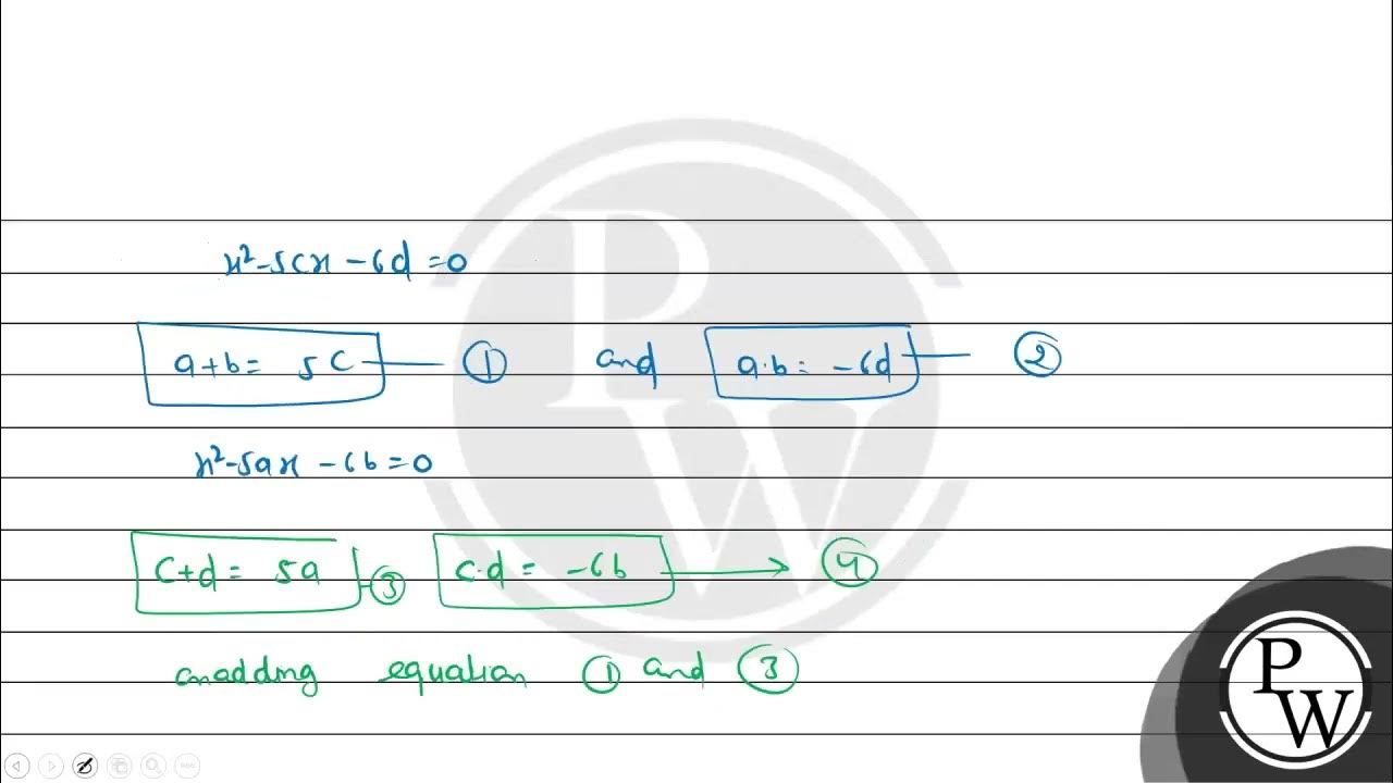 Let \( a, b, c, d \) be distinct real numbers such that \( a, b \) are roots of \( x^{2}-5 c x-6 ...