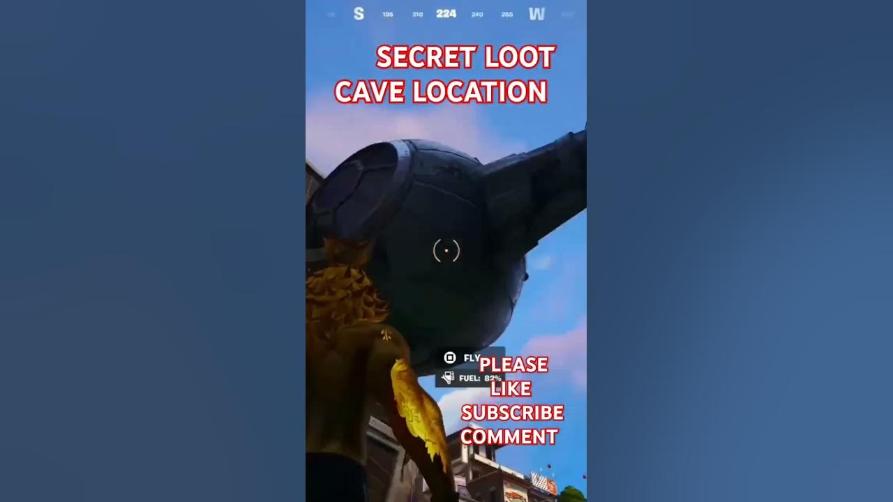 SECRET LOOT CAVE LOCATION #fortnite - YouTube