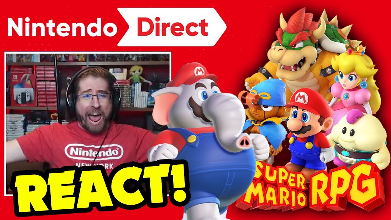 REACT da Nintendo Direct de 21/06/2023 - YouTube