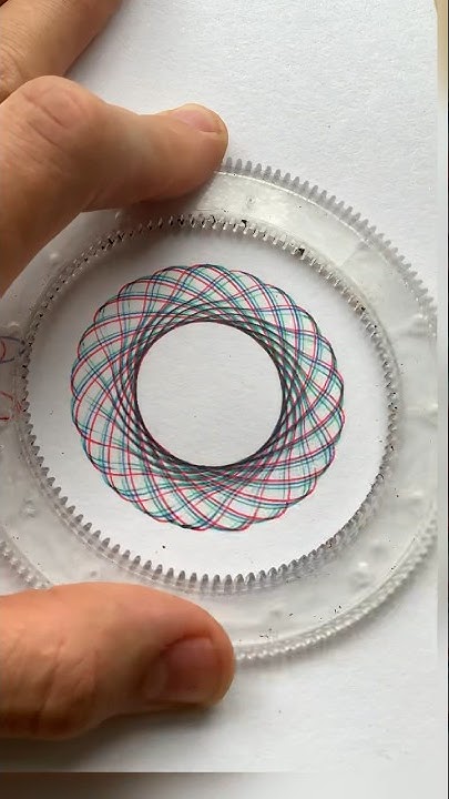 Geometric shapes in a basic Spirograph design #71 #shorts #ytshorts # ...