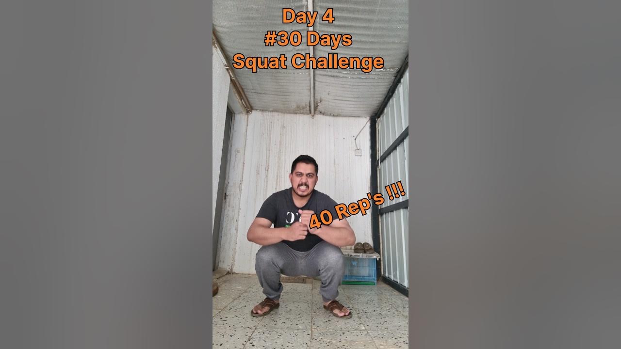 Day 4 | 30 Days Squats Challenge | #youtubeshorts - YouTube