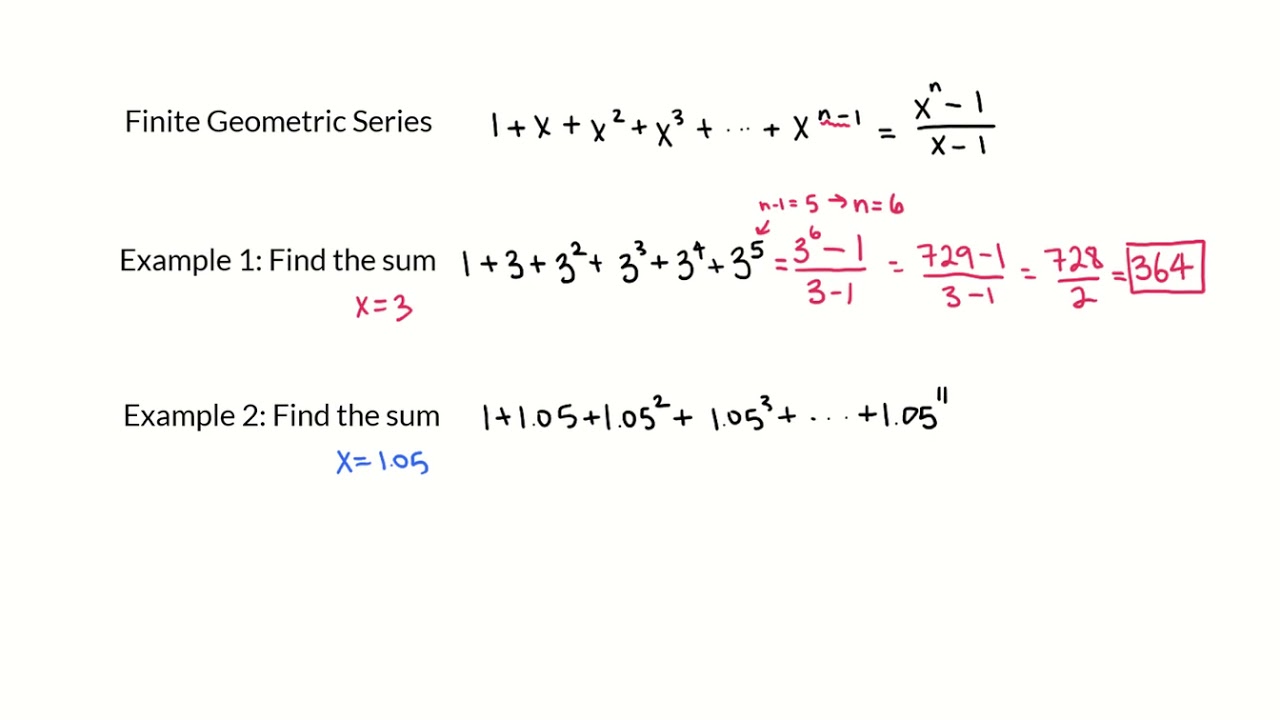 Finite Geometric Series YouTube finite-geometric-series-youtube