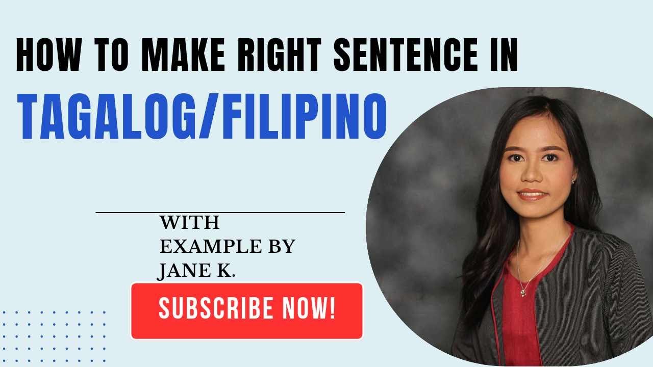 How to make the right sentence in Tagalog/Filipino? 🇵🇭🤔 - YouTube