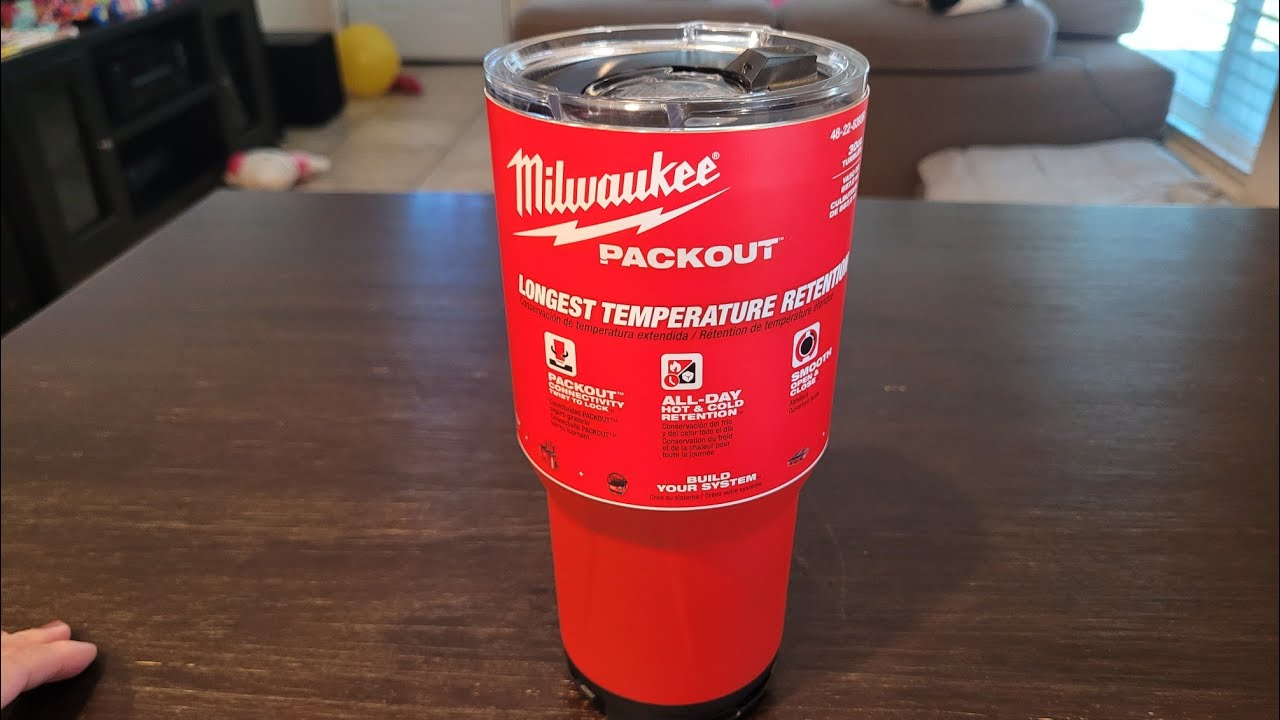 Milwaukee Packout Tumbler 30oz up-close - YouTube