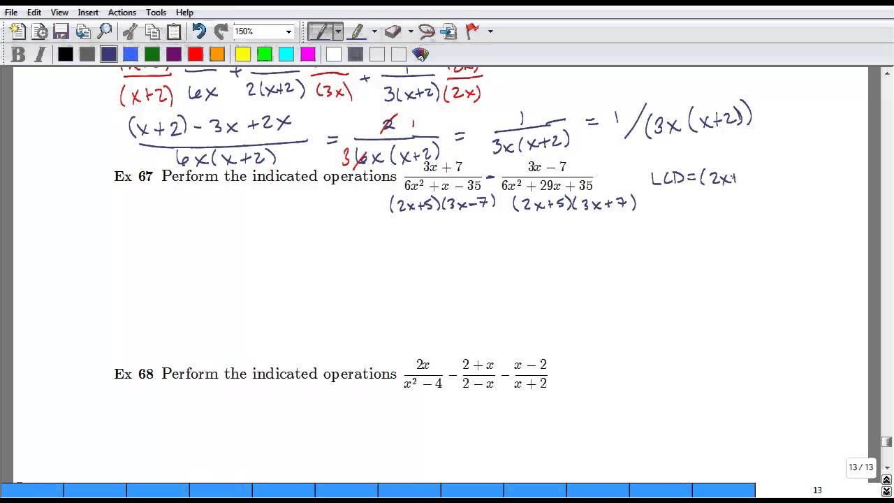 Tech Math 3: Section 2.7b - YouTube