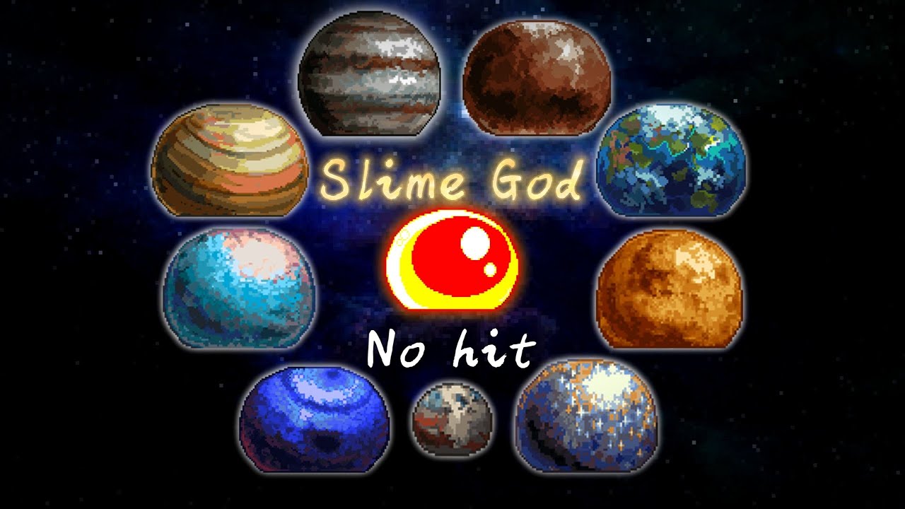 【Terraria】 Homeward Journey Mod "Slime God"-No hit(Legendary) - YouTube