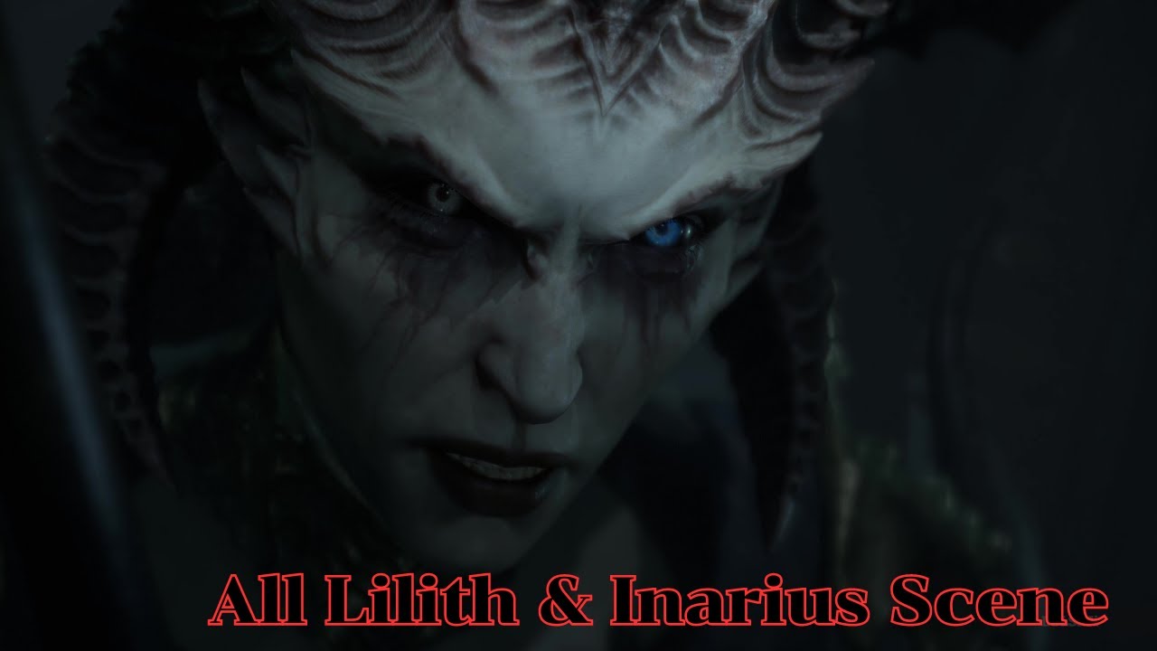 Diablo 4 - All Lilith & Inarius scene (Cinematic) - YouTube