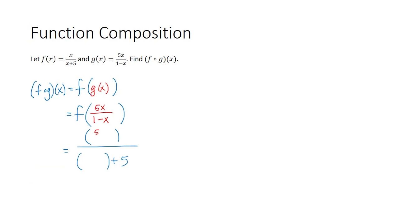 S13 Composition Of Rational Functions Youtube