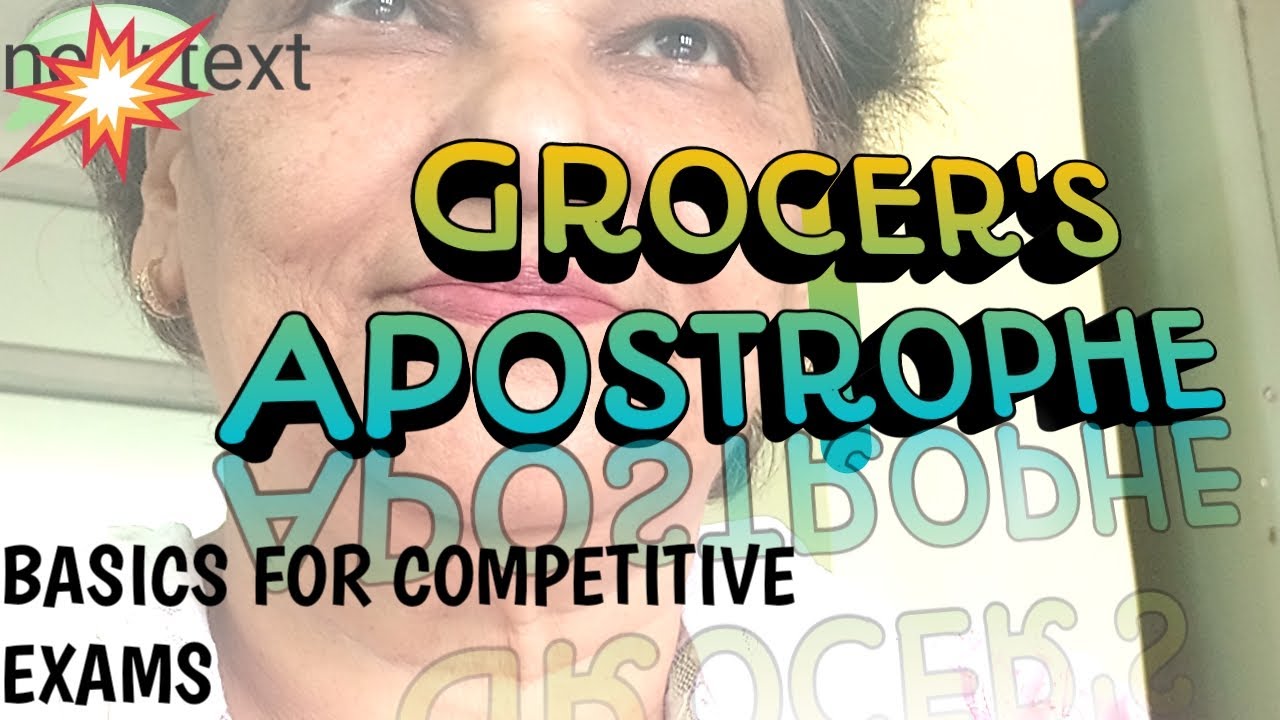 Grocer's apostrophe- BASIC GRAMMAR FOR COMPETITIONS - YouTube