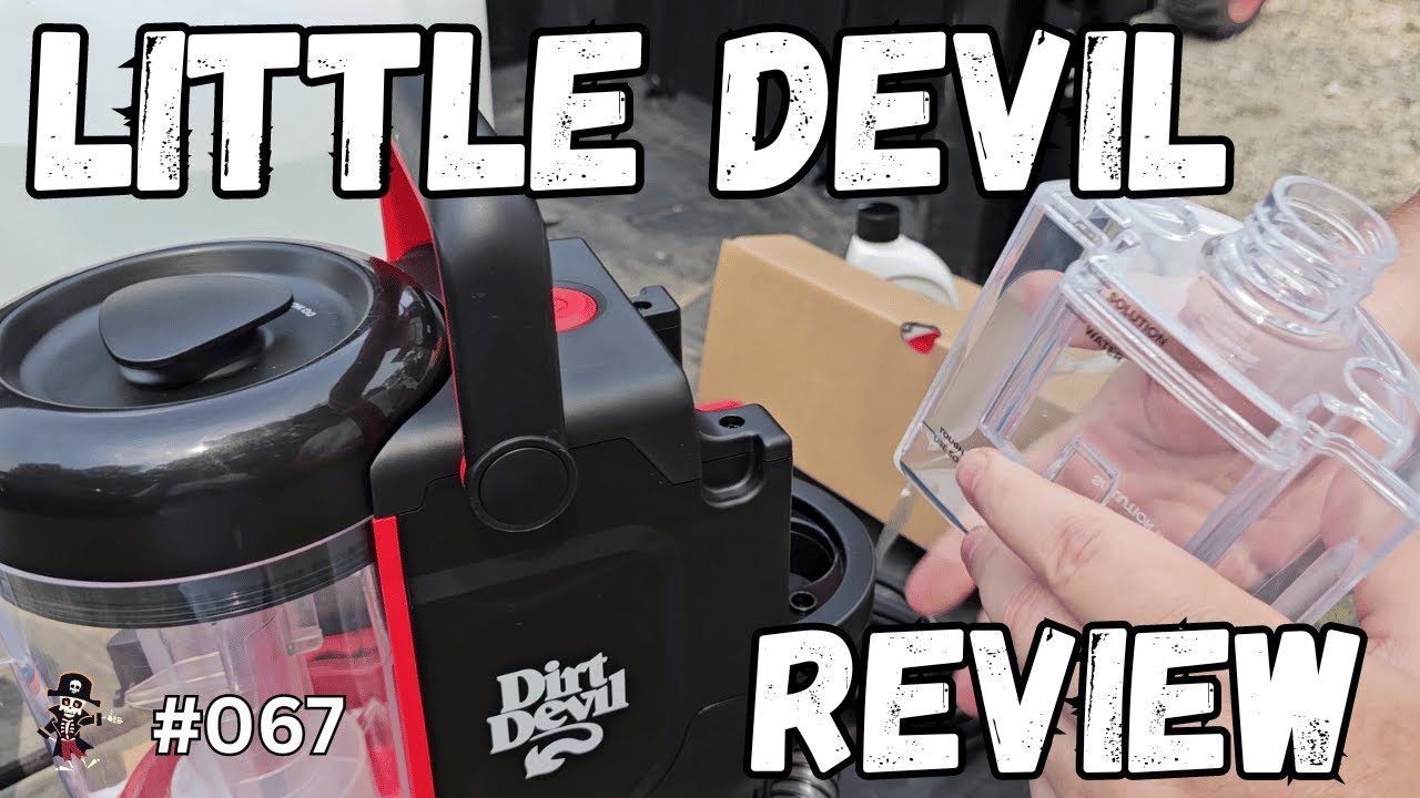 DIRT DEVIL PORTABLE SPOT CLEANER REVIEW - Cleaning Inside Harvey - YouTube
