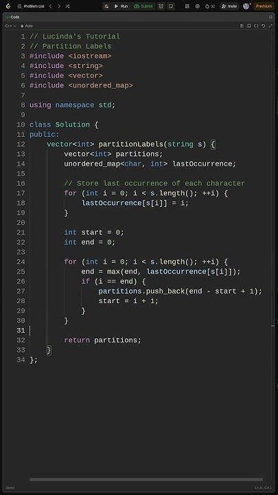 🎀LeetCode Problem 763🎀 Partition Labels - YouTube