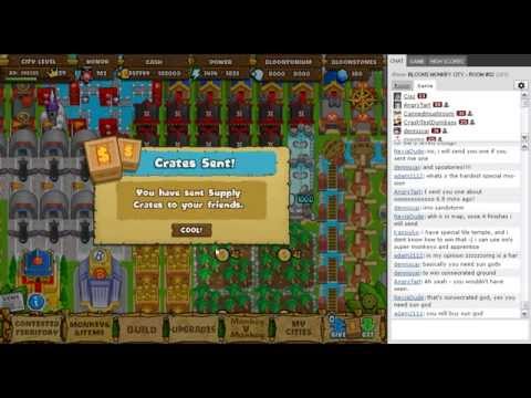 Sending Crates in Bloons Monkey City - YouTube