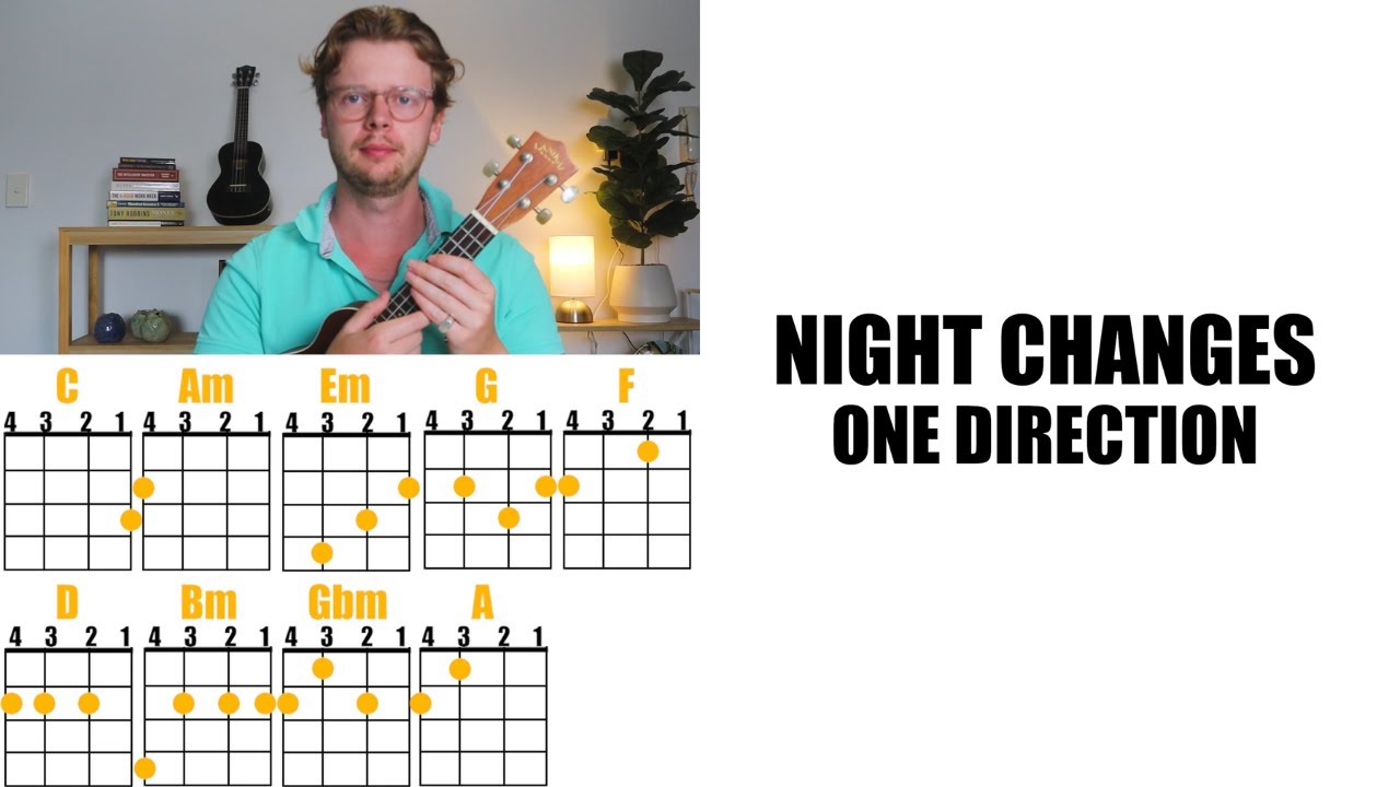 Night Changes - One Direction (Ukulele play along with chords and ...