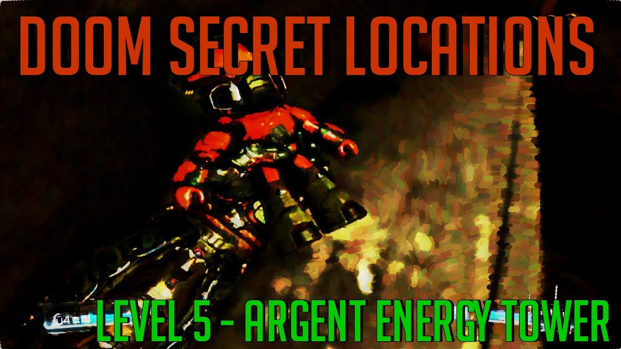 DOOM 2016 Secrets & Collectibles - Level 5 - Argent Energy Tower - YouTube