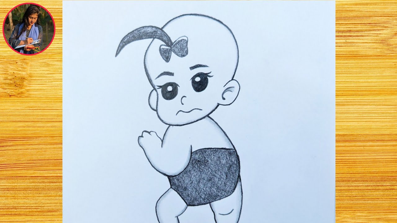 Human Baby drawing step by step || Easy drawing with pencil - YouTube