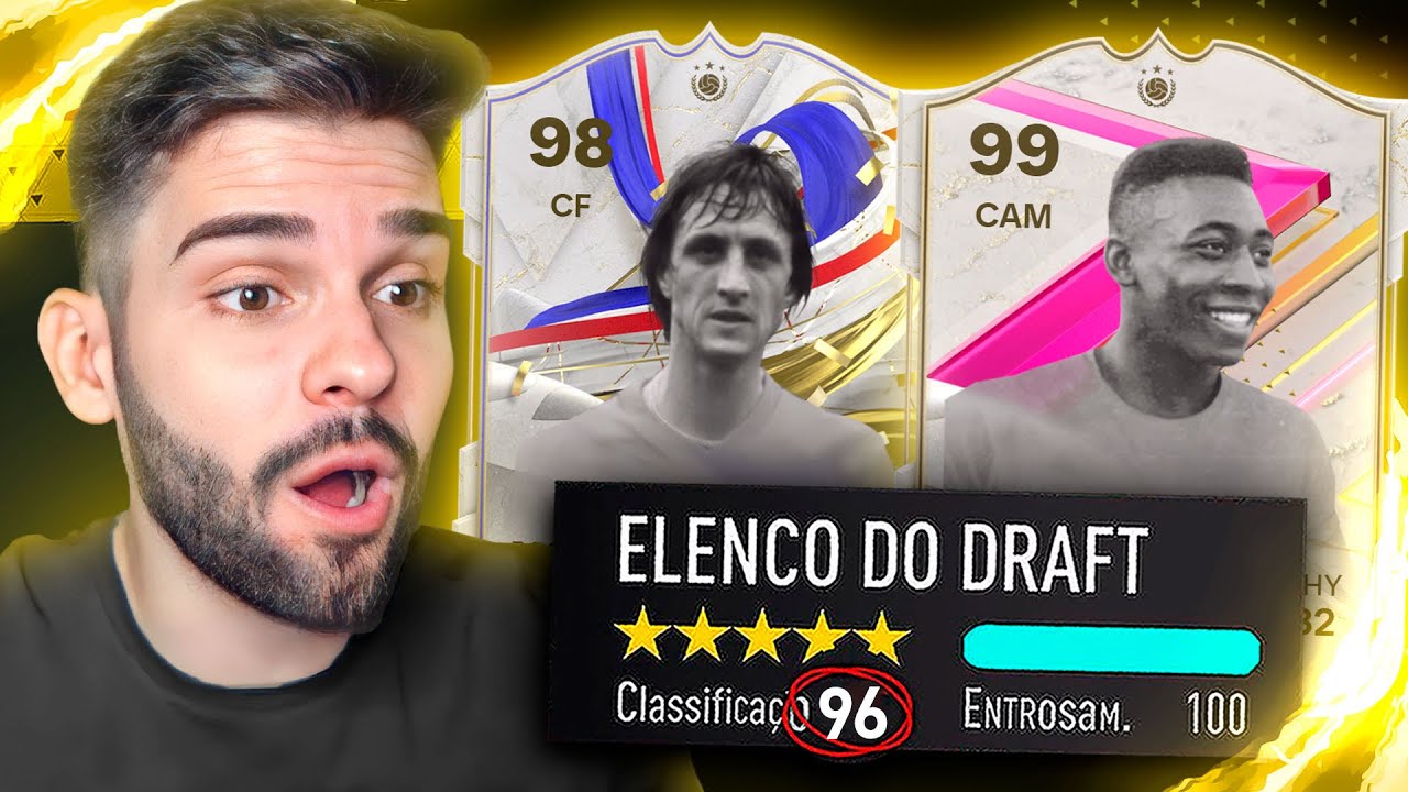 PELÉ 99 E CRUYFF 98 NO MESMO FUT DRAFT! MEU MELHOR DRAFT ATÉ AQUI! FC 24 - YouTube