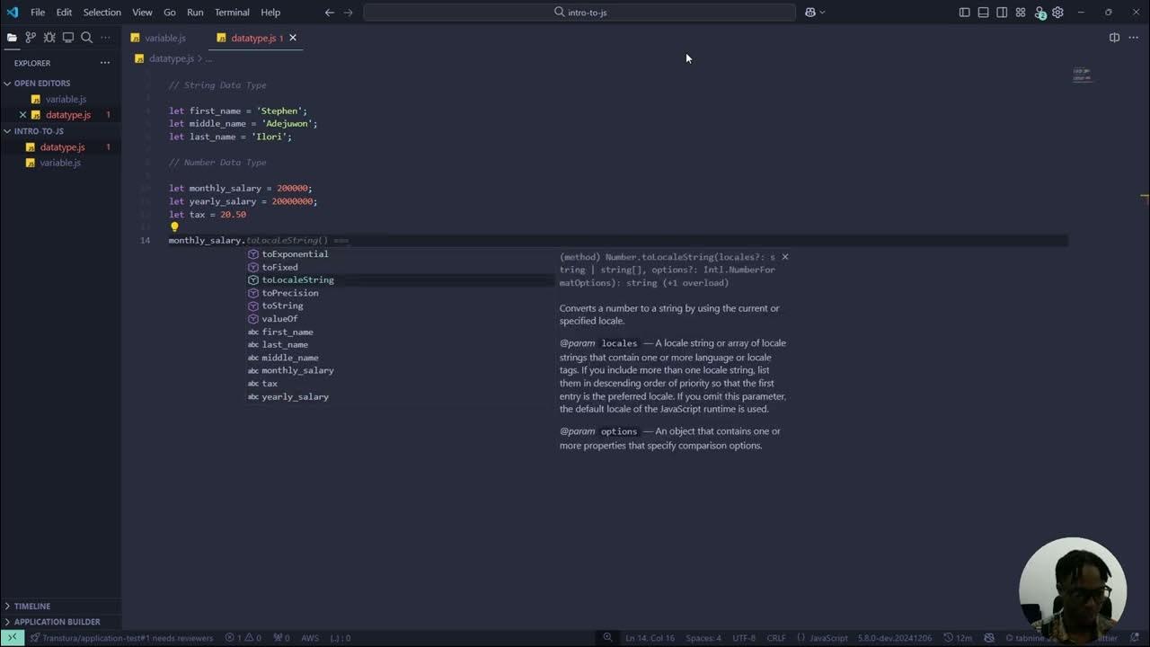 Introduction To Data Types (Part 1) - YouTube